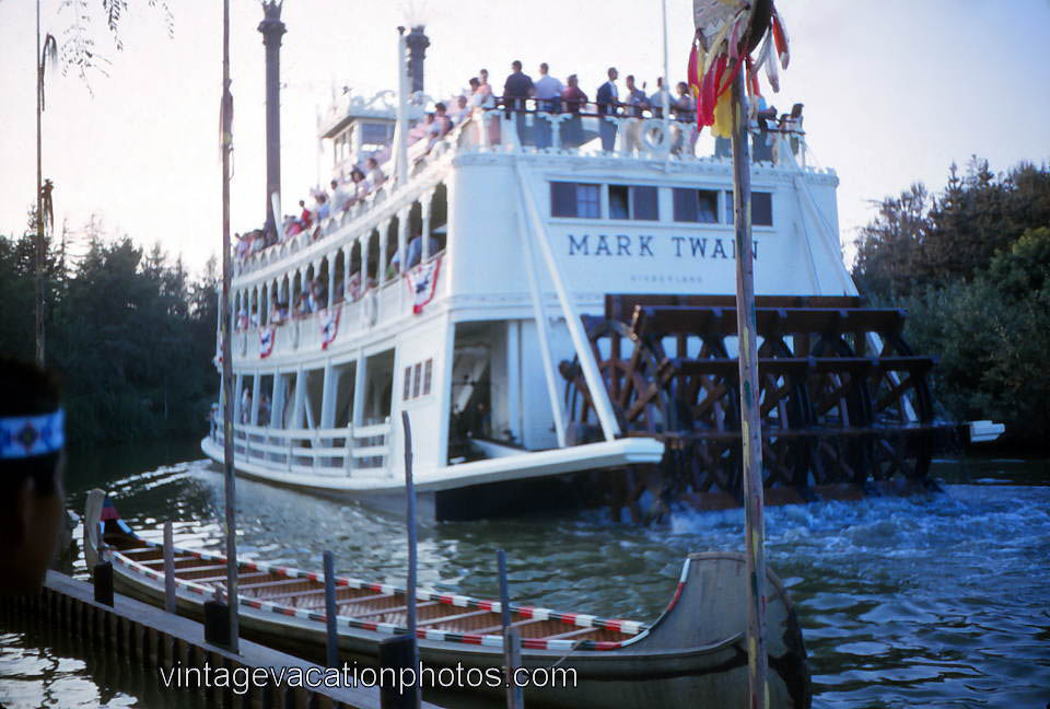 Vintage Vacation Photos: Mark Twain Riverboat, Disneyland, 1962